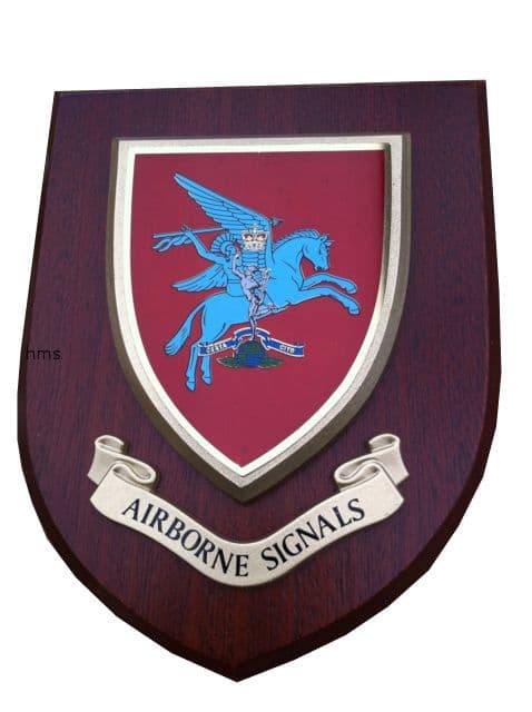 Airborne Signals Regimental Military Wall Plaque Mess Shield