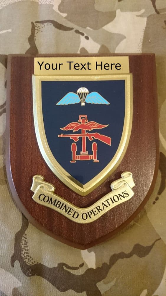 Combined Operations Personalised Military Wall Plaque V2