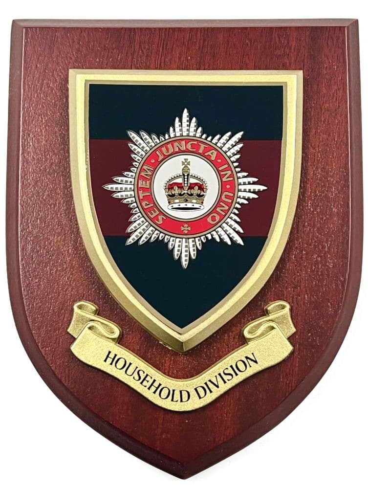 Household Division King s Crown Regimental Military Wall Plaque Shield