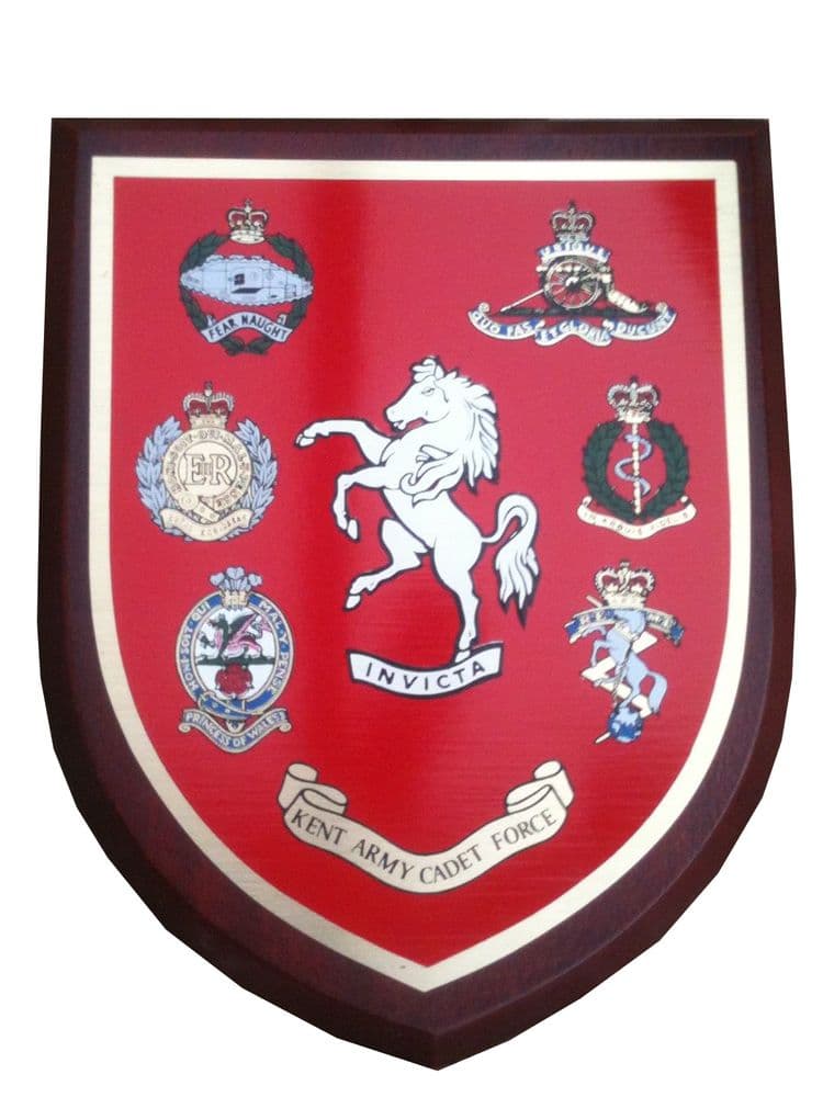 Kent Army Cadet Force Military Wall Plaque Mess Shield