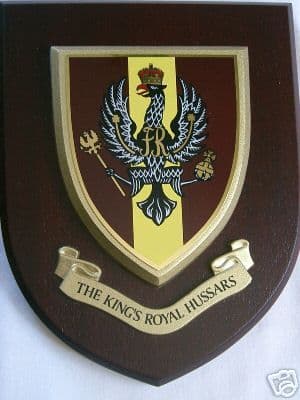 Kings Royal Hussars Military Regimental Wall Shield Plaque