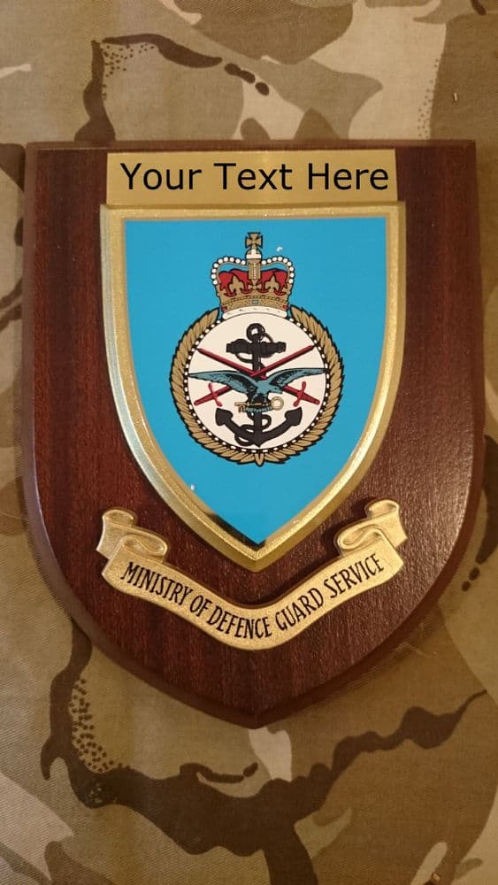 Ministry of Defence Guards MOD Personalised Military Wall Plaque