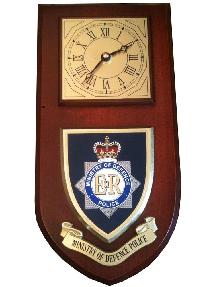 MOD Ministry of Defence Police Wall Plaque Clock