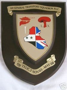 OP Telic 3 RLC 60 General Transport Regimental military Wall Plaque
