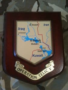Operation Telic V Military Wall Plaque