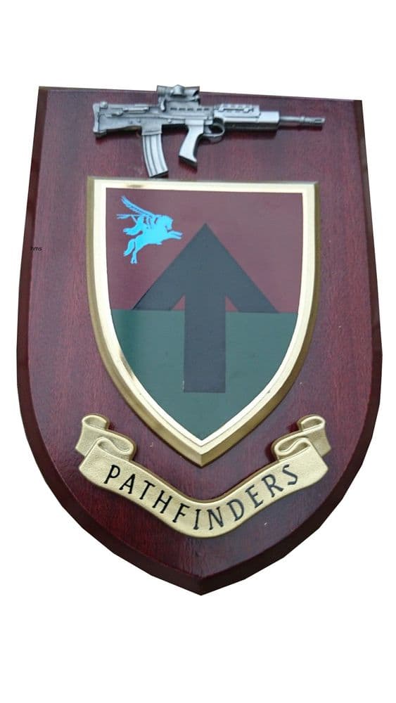 Pathfinders old style Regiment Military Wall Plaque Pewter SA80