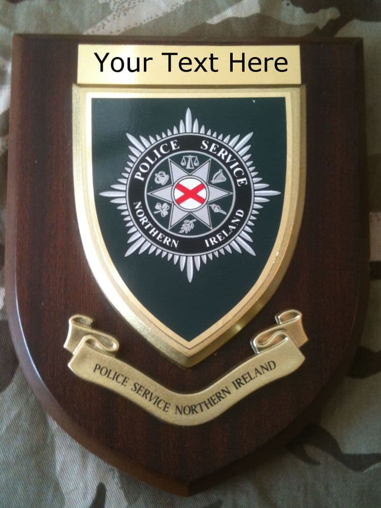 Police Service Northern Ireland PSNI Personalised Military Wall Plaque