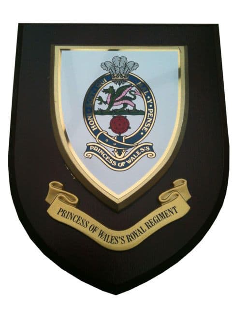 Princess of Wales Royal Regiment Welsh Military Wall Plaque Shield