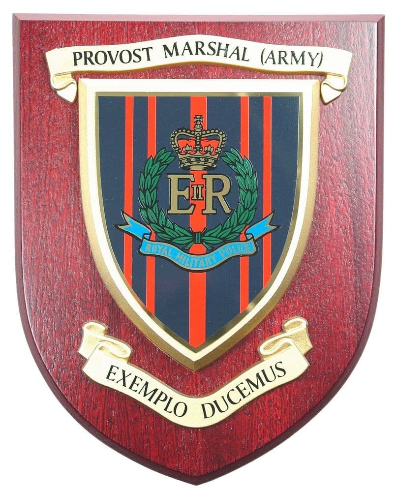 Provost Marshall Army RMP Military Wall Plaque Exemplo Ducemus