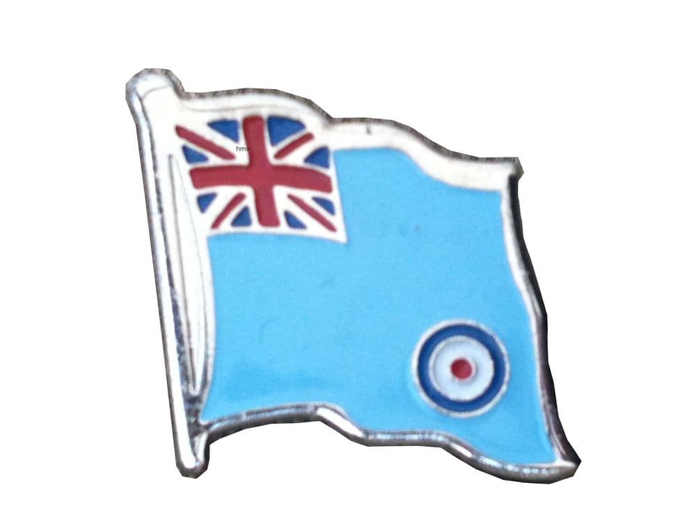 RAF Ensign Flag Regimental Military Lapel Badge Royal Air Force