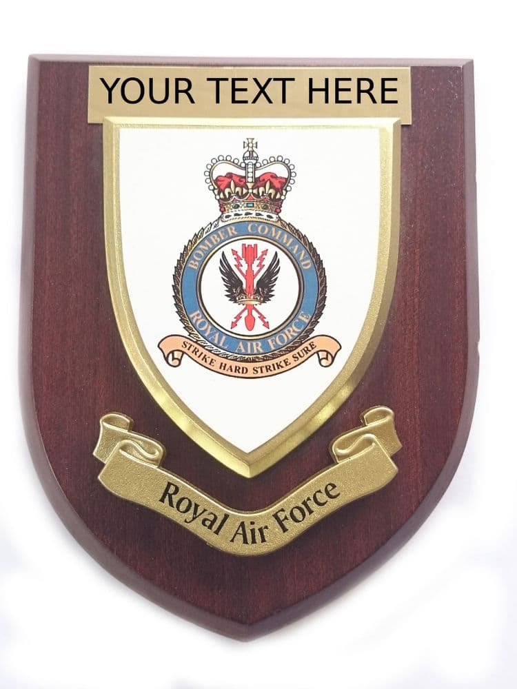 RAF Royal Air Force Bomber Command Personalised Military Wall Plaque 2