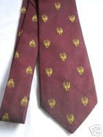 RAF Royal Air Force Bomber Command Regimental Cap Badge Motif Tie