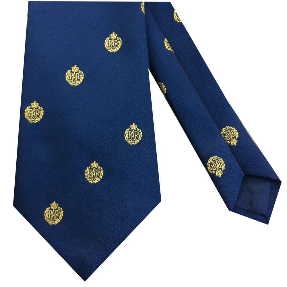 RAF Royal Air Force Cap Badge Motif Regimental Military Tie