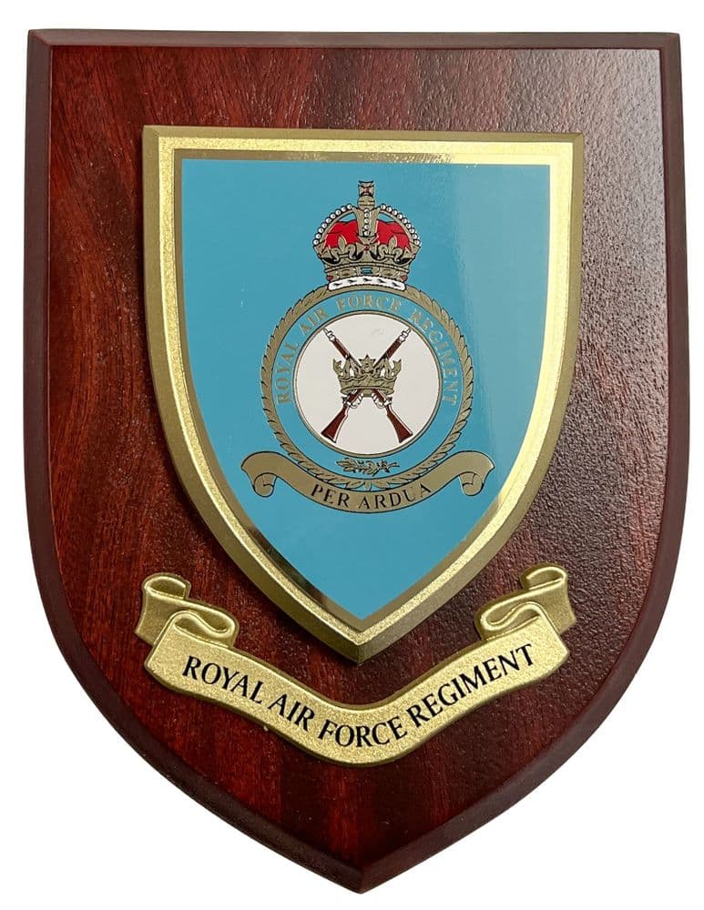 RAF Royal Air Force Regiment K/C Military Wall Plaque Shield