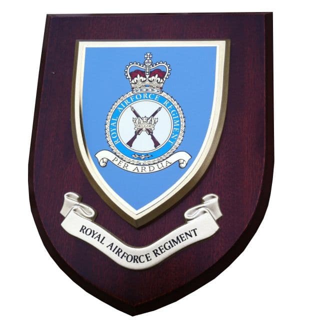 RAF Royal Air Force Regiment Military Wall Plaque Shield