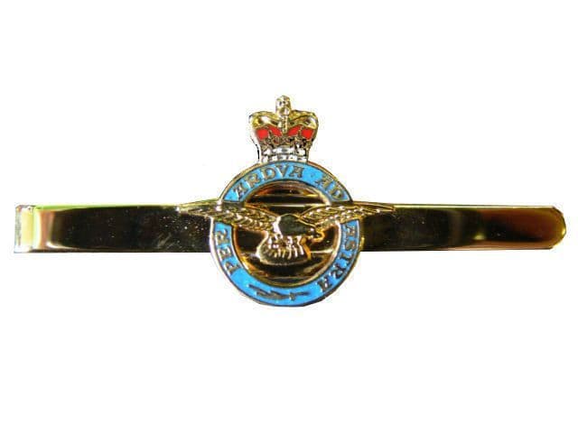 RAF Royal Air Force Regimental Tie Clip Military Slide Bar