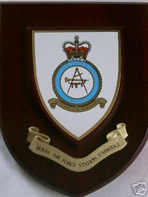 RAF Royal Air Force Station Uxbridge Regimental Military Wall Plaque Shield