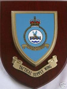 RAF Royal Air Force Tactical Supply Wing Regimental Military Wall Plaque