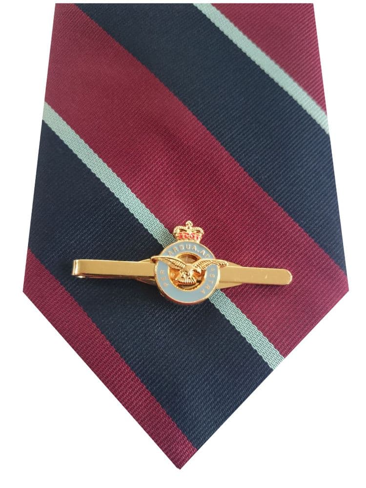 RAF Royal Air Force Tie & RAF Tie Clip Set e009