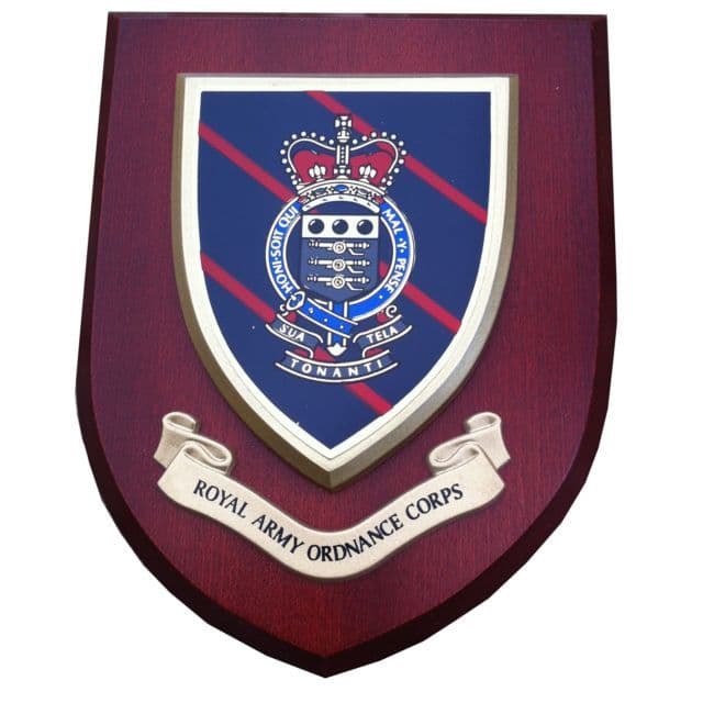 RAOC Royal Army Ordnance Corps Regimental Wall Plaque