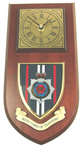RCT Royal Corps of Transport Regimental Military Wall Plaque & Clock