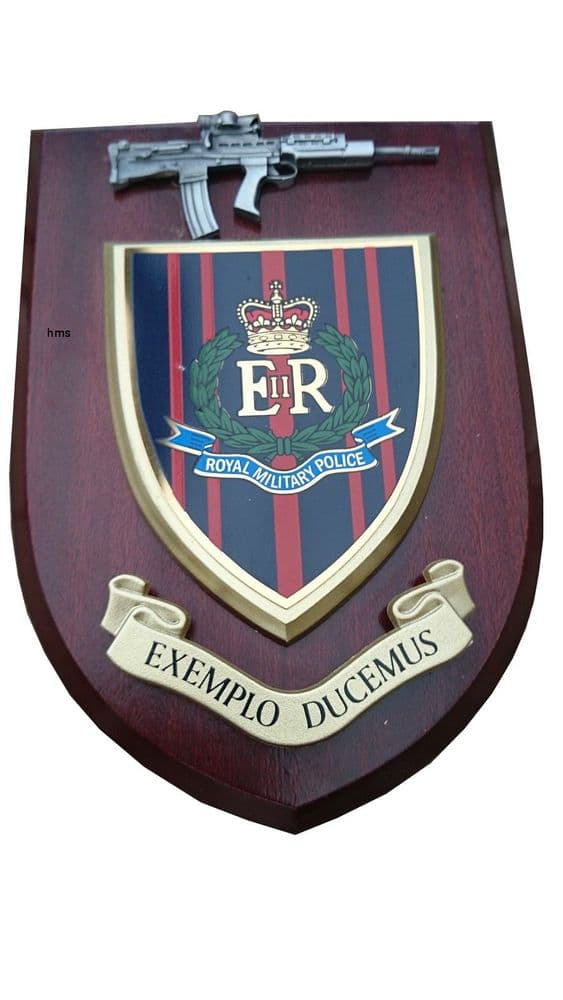 RMP Royal Military Police Exemplo Ducemus Military Wall Plaque Pewter SA80