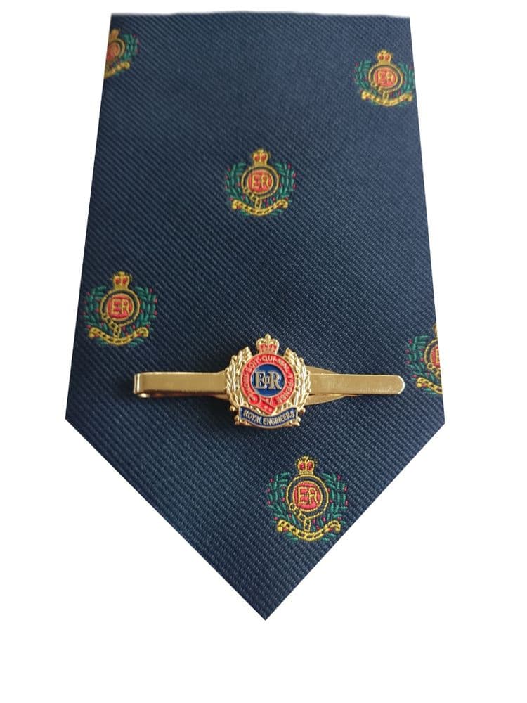 Royal Corps of Engineers Tie & Tie Clip Set p299