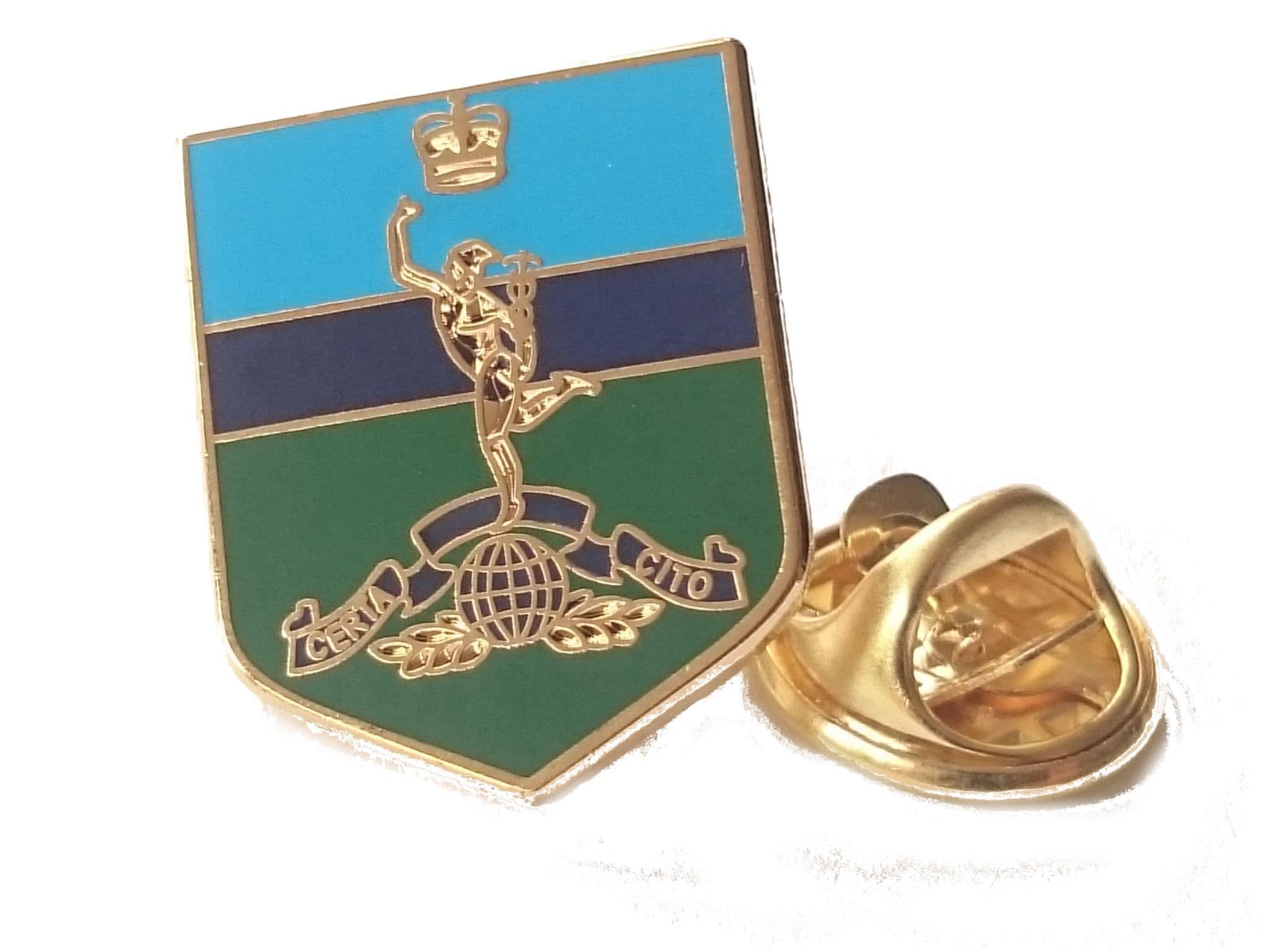 Royal Corps Of Signals Lapel Badge Shield