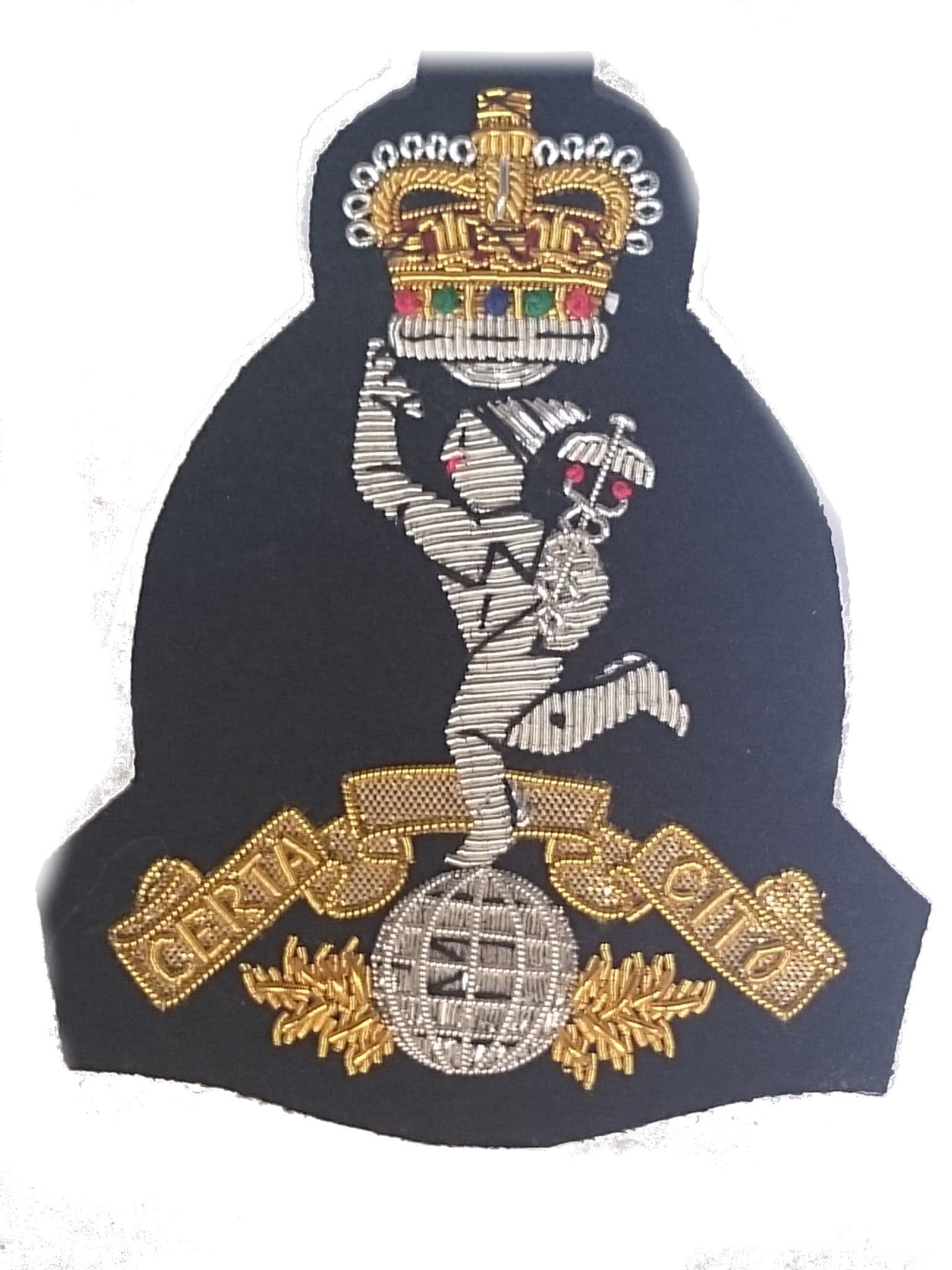 Royal Corps of Signals Regimental Military Blazer Badge Queens Crown