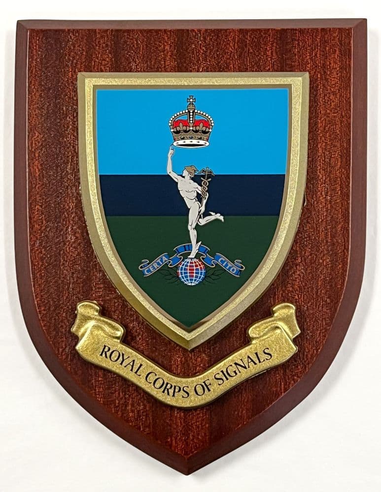 Royal Corps Of Signals Regimental Wall Plaque Kings Crown