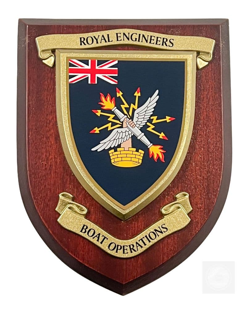 Royal Engineers Boat Operations Military Wall Plaque