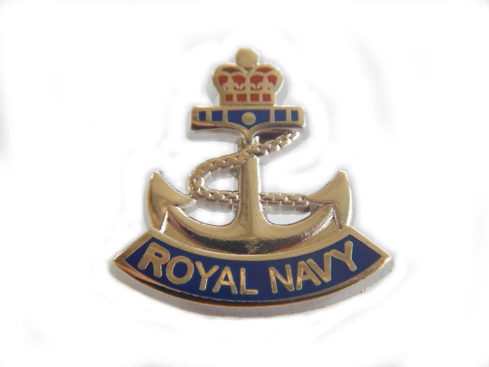 Royal Navy Anchor Military Lapel Badge