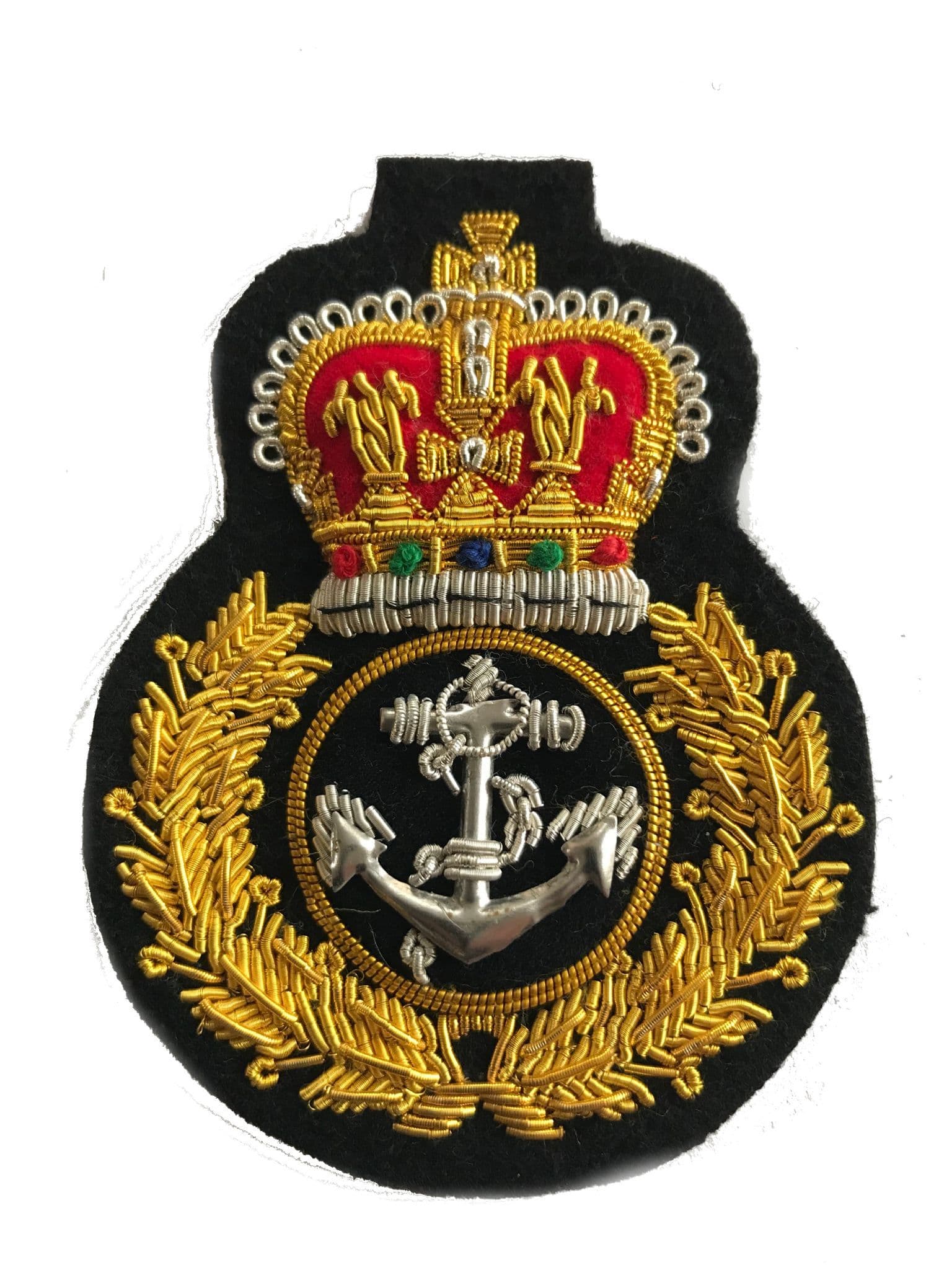 Royal Navy Crown & Anchor Military Blazer Badge Bullion 4