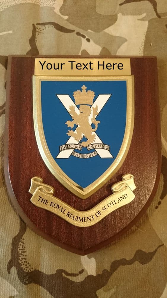 Royal Regiment of Scotland Personalised Military Wall Plaque