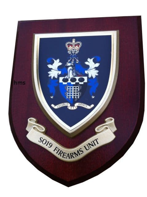 SO19 Firearms Unit Police Wall Plaque Shield