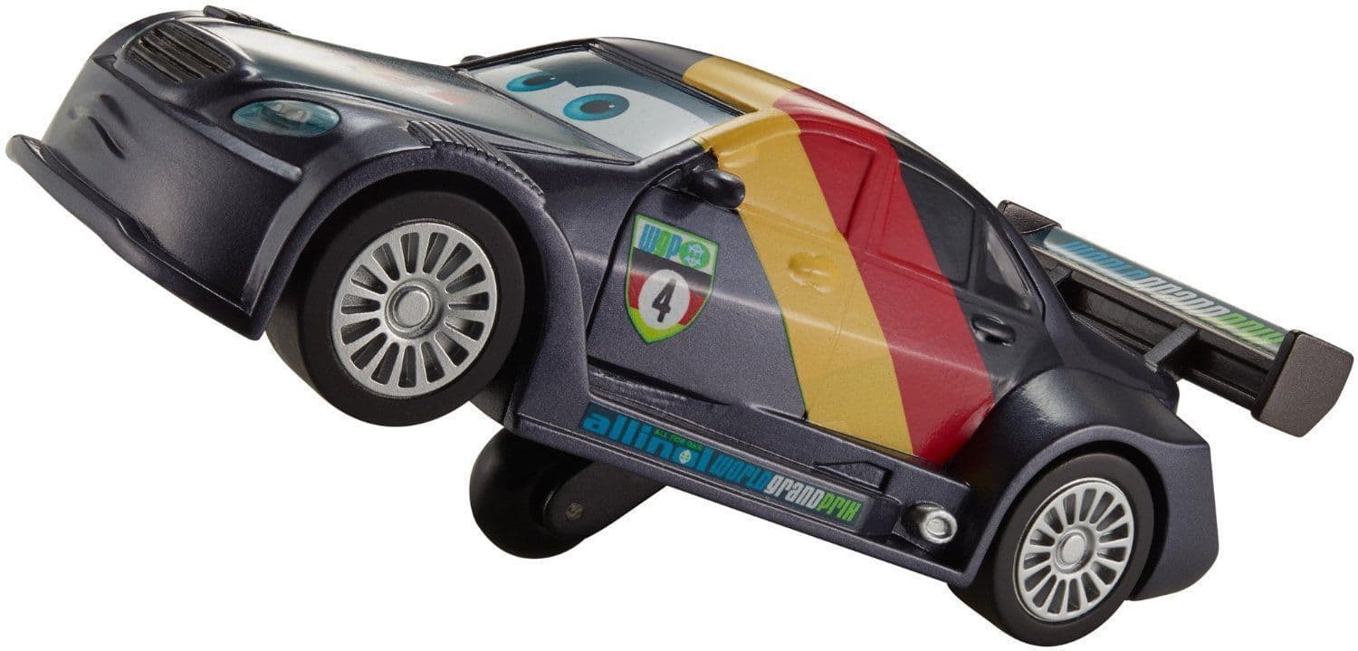 Max Schnell Disney Pixar MATTEL Disney Pixar Cars 2 Kmart Silver Racer