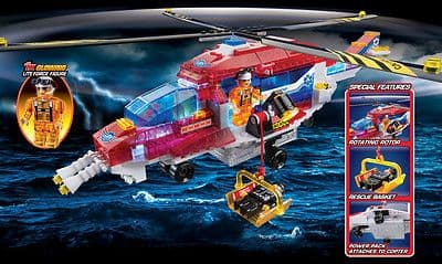 Lite Brix - Super Light Building System Rescue Copter