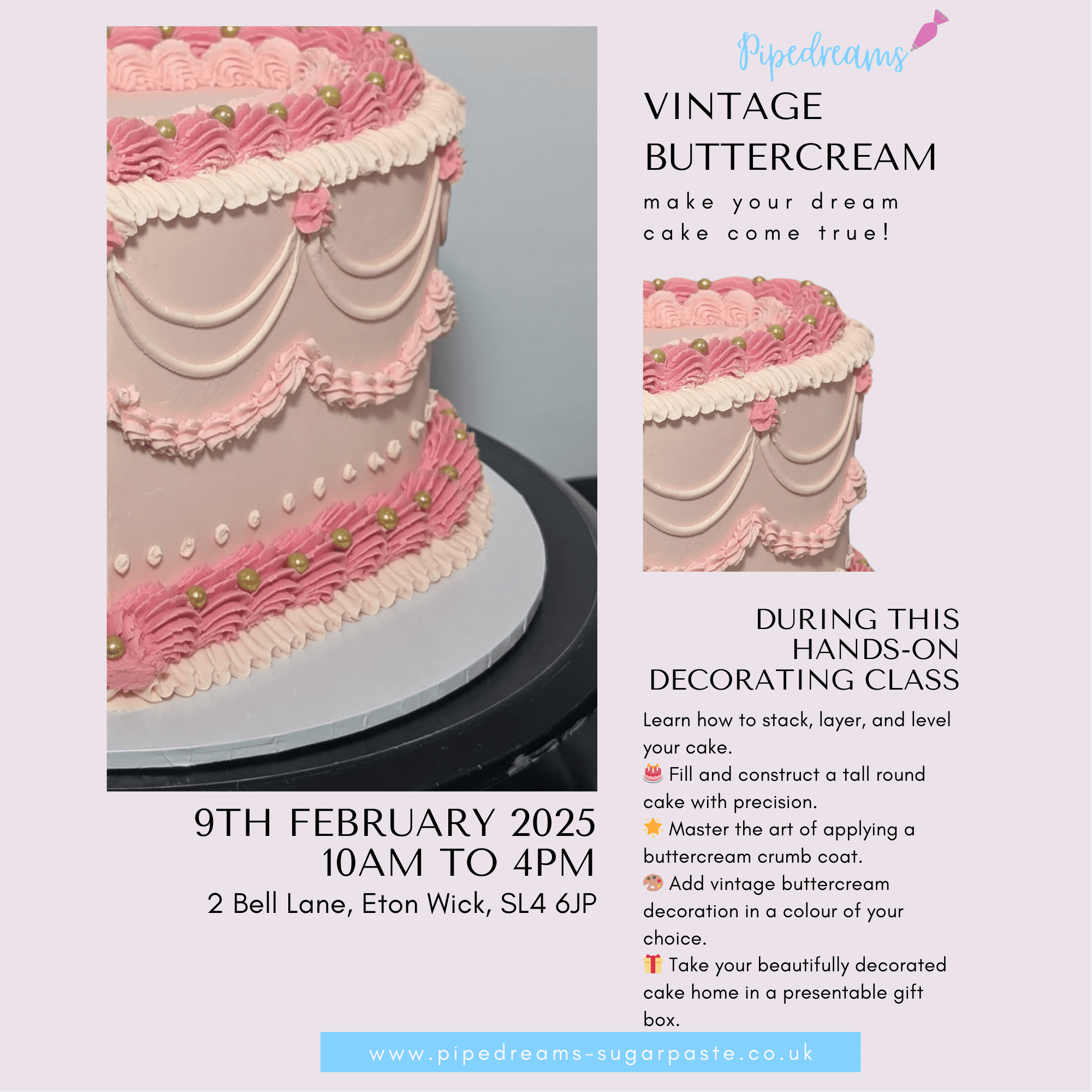 Buttercream Cake Decorating Classes Buttercream Cake Decorating