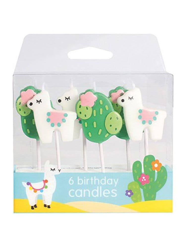 Llama and cacti candles