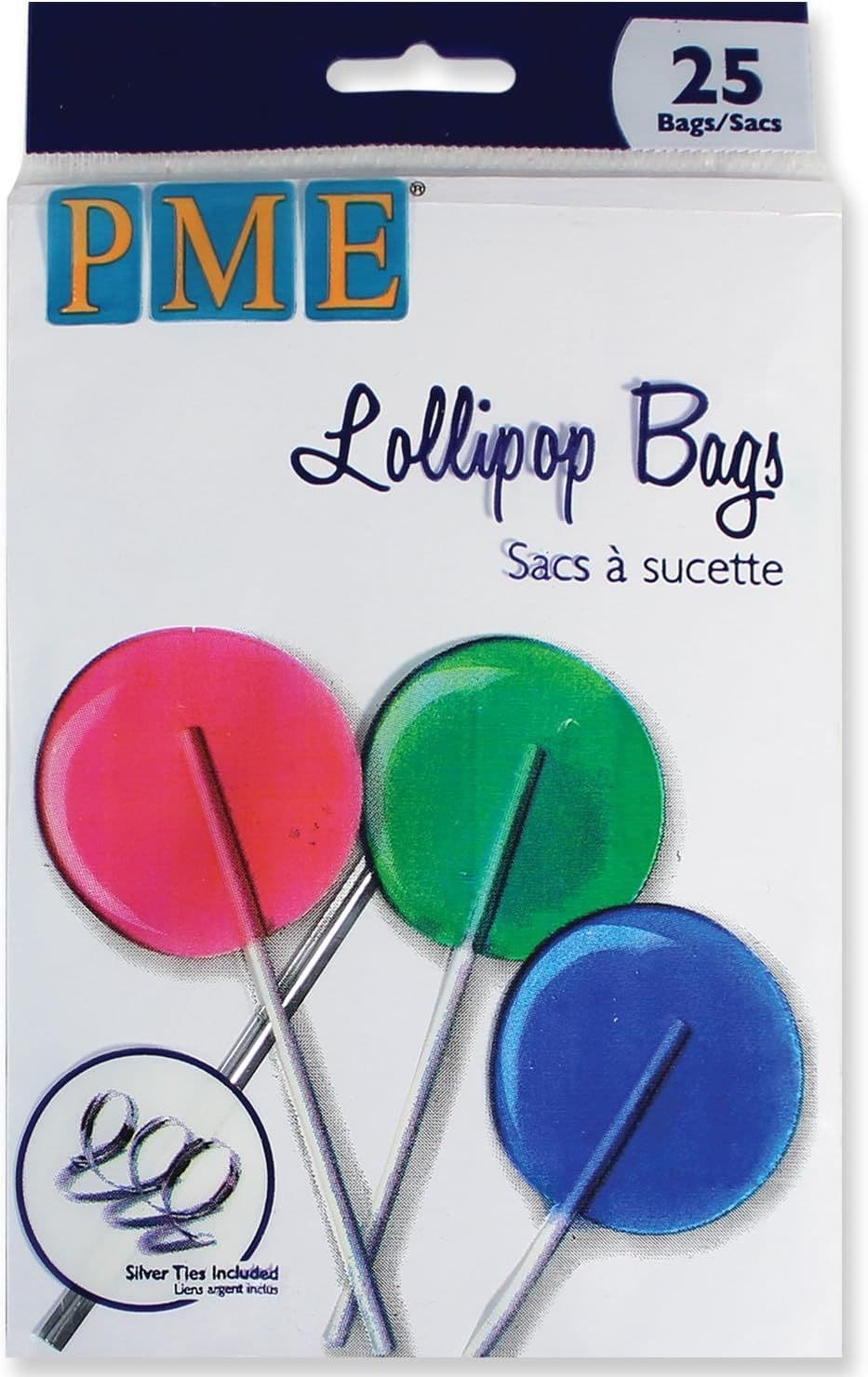 PME Lollipop Bags with Silver Ties