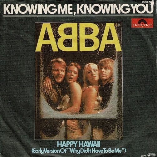 ABBA Knowing Me Knowing You Vinyl Record 7 Inch German Polydor 1977