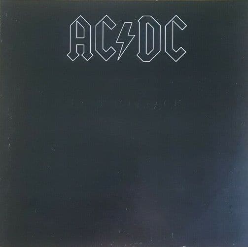 AC/DC Back In Black Vinyl Record LP Atlantic 1980