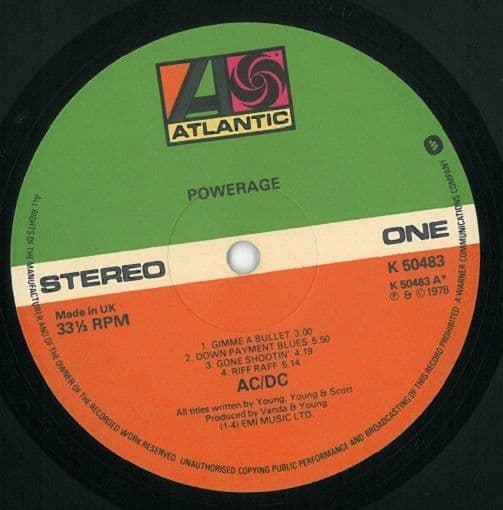 AC/DC Powerage Vinyl LP | Planet Earth Records