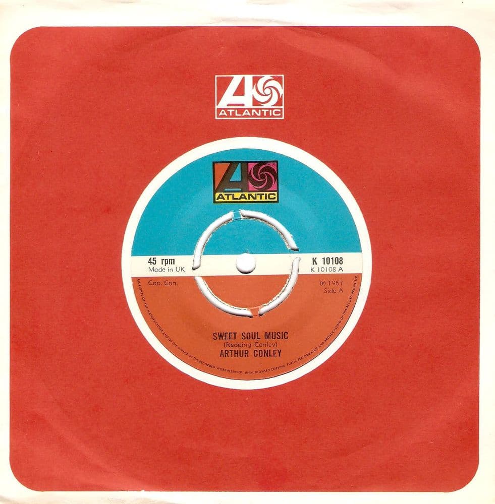 ARTHUR CONLEY Sweet Soul Music Vinyl Record 7 Inch Atlantic 1972
