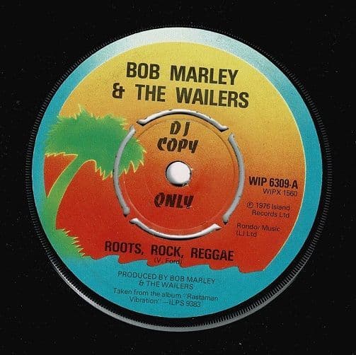 BOB MARLEY AND THE WAILERS Roots Rock Reggae Vinyl Record 7 Inch Island ...