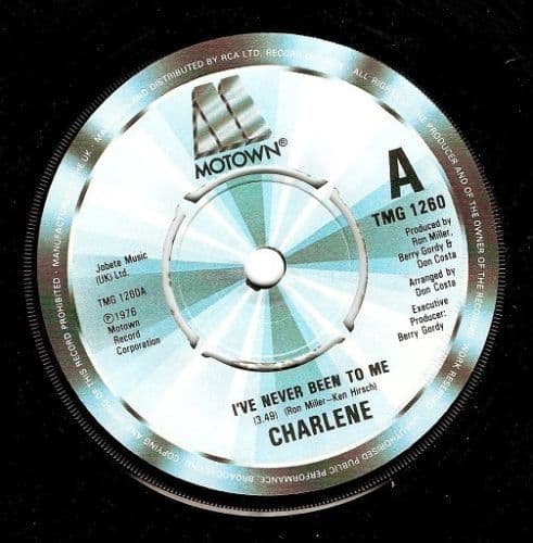CHARLENE I ve Never Been To Me Vinyl Record 7 Inch Motown 1982