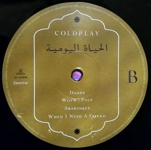 COLDPLAY Everyday Life Vinyl Record LP Parlophone 2019