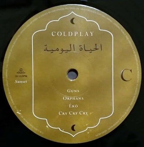 COLDPLAY Everyday Life Vinyl Record LP Parlophone 2019