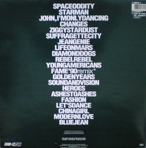 DAVID BOWIE Changesbowie Vinyl Record LP EMI 1990