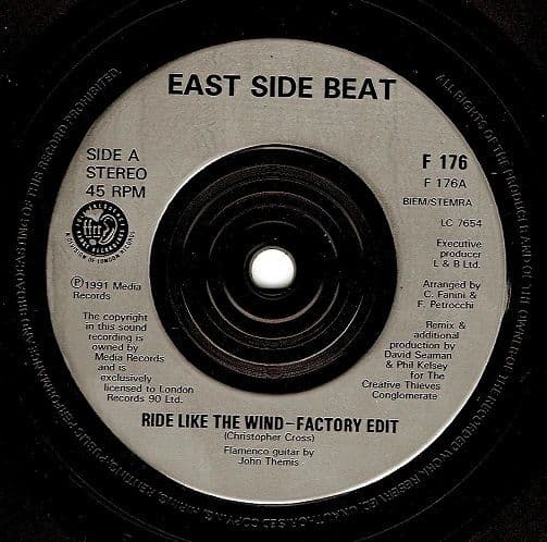 EAST SIDE BEAT Ride Like The Wind Vinyl Record 7 Inch FFRR F 176